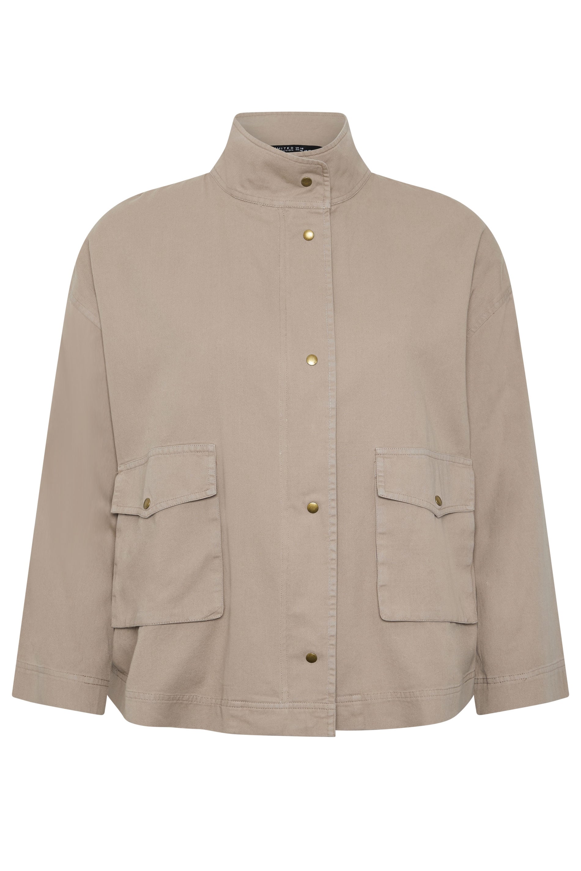 LIMITED COLLECTION Plus Size Taupe Brown Utility Jacket | Yours Clothing