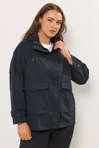 YOURS Plus Size Navy Blue Raglan Lightweight Jacket | Yours Clothing