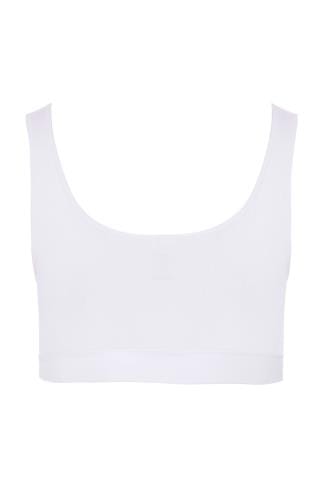 White Seamless Padded Non-Wired Bralette | Yours Clothing