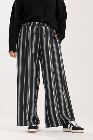 Schwarz Weisse Gestreifte Hose