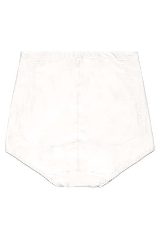Plus Size White Medium Control High Waisted Full Briefs | Yours Clothing